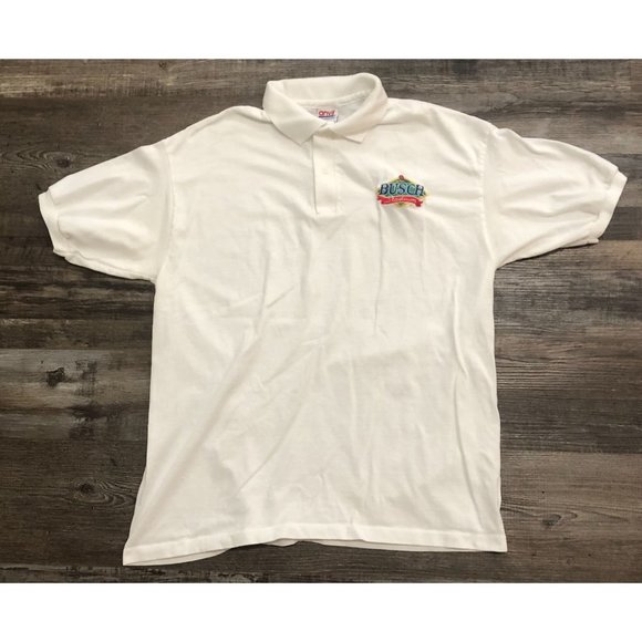 Anvil | Shirts | Vintage Busch Stadium 2 Mens Large Embroidered Polo ...